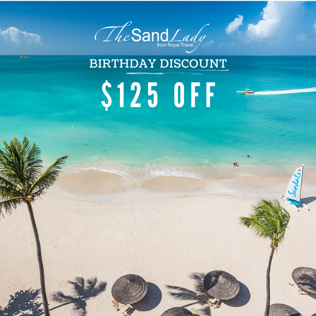 Sandals Select Rewards Save $125 Birthday Month